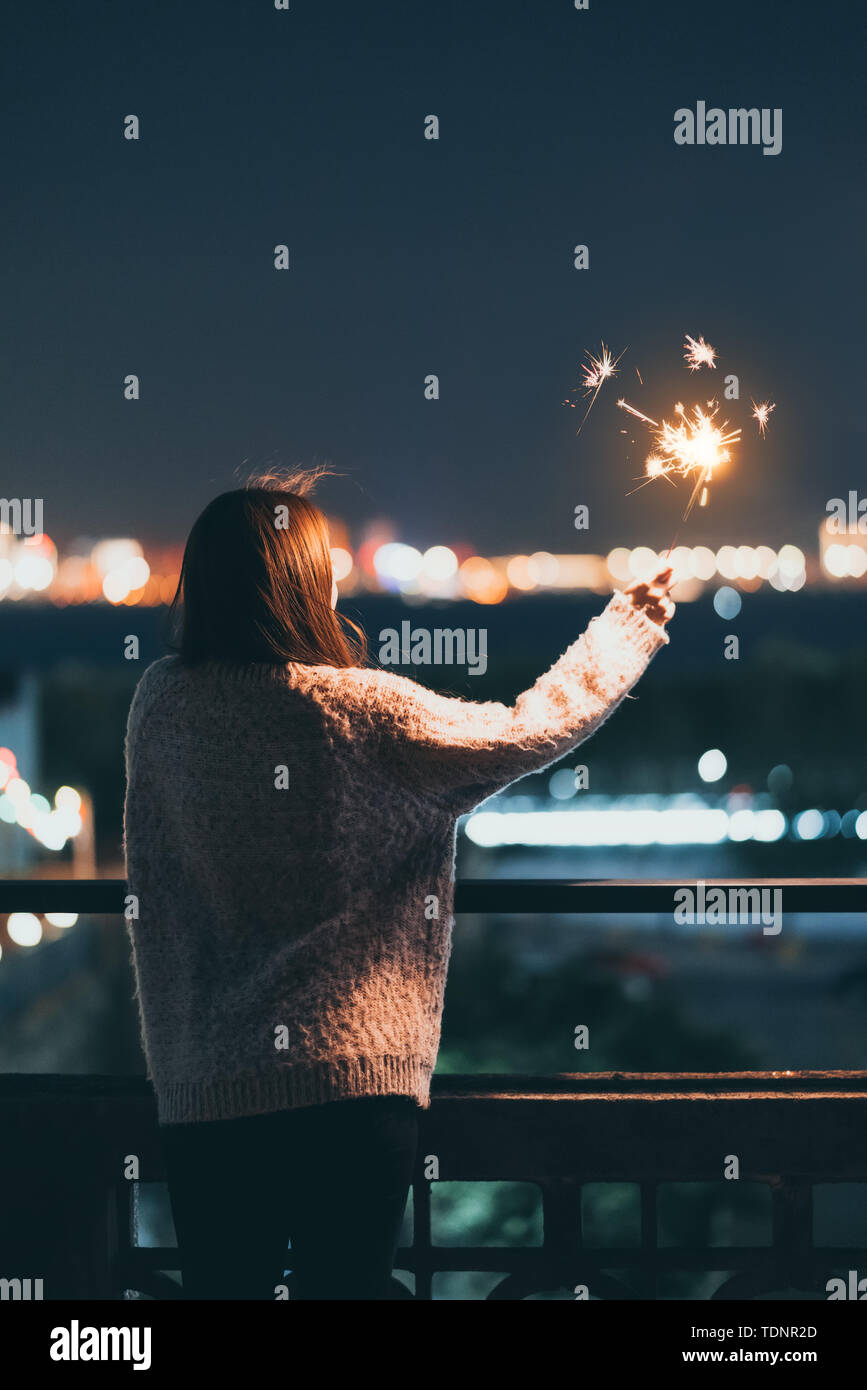 Setting off fireworks hi-res stock photography and images - Alamy