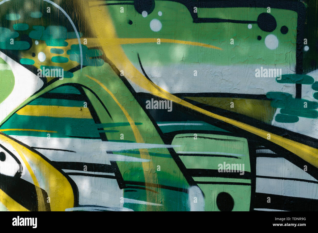 Abstract beautiful street art colorful graffiti style closeup. Detail ...