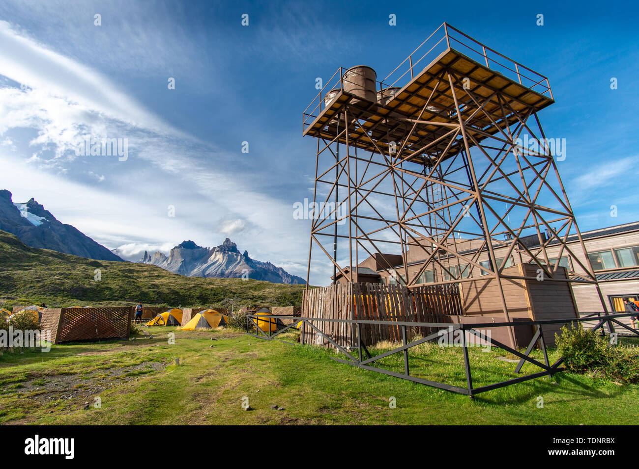 Refugio paine grande torres del paine hi-res stock photography and ...