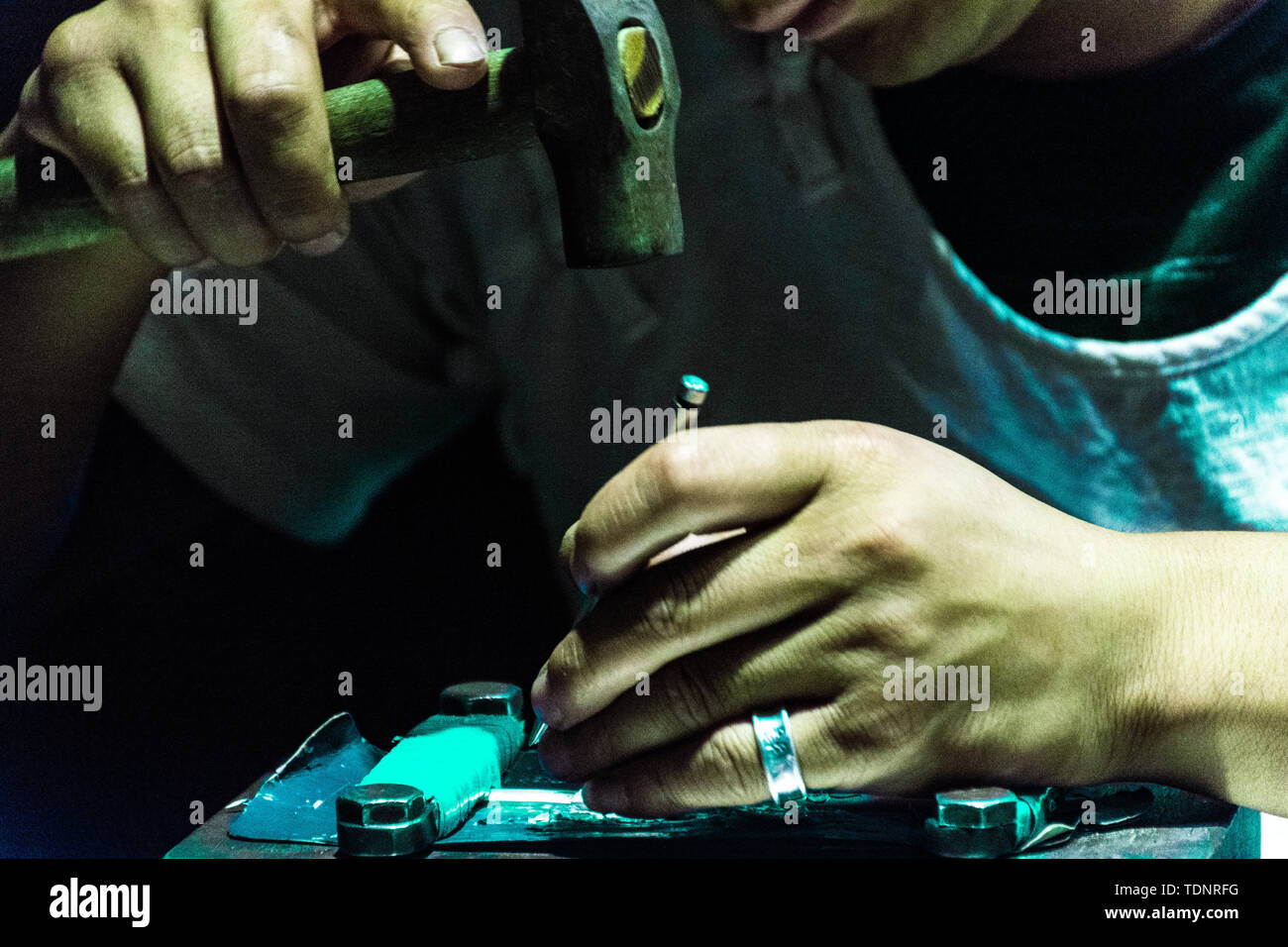There are ancient craftsmanship in the alley in Chengdu Stock Photo - Alamy