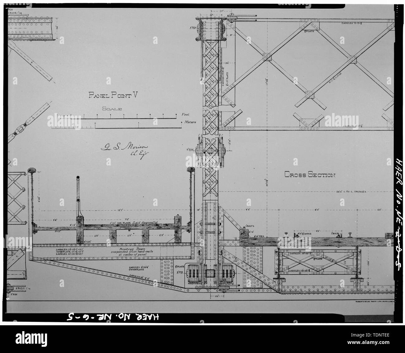 Photocopy from George S. Morison's The New Omaha Bridge, 1888. BOTTOM ...
