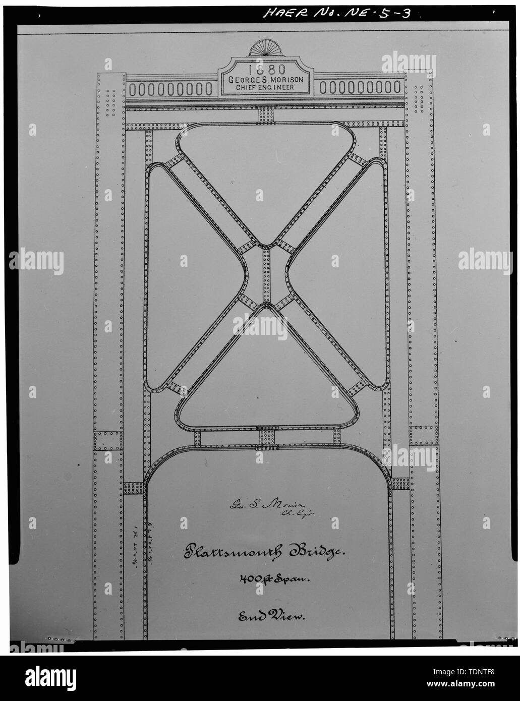 Photocopy from George S. Morison's The Plattsmouth Bridge, 1882 ...