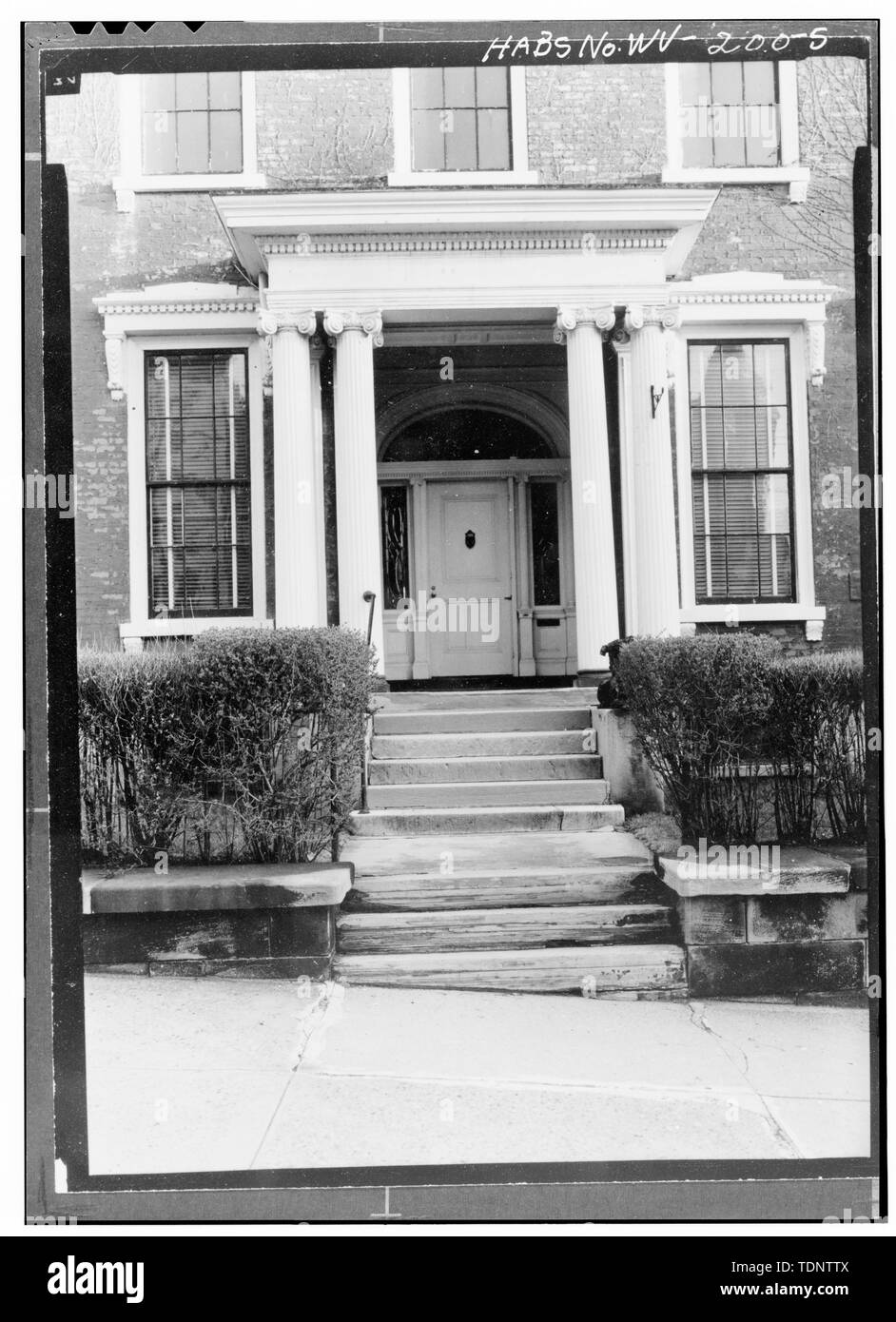 Photocopy of 1977 photograph (original negative lost) FRONT ENTRANCE ...