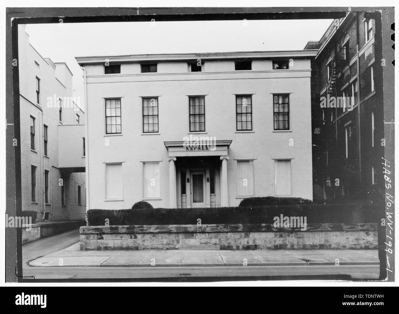 Photocopy of 1977 photograph (original negative lost) WEST FRONT ...