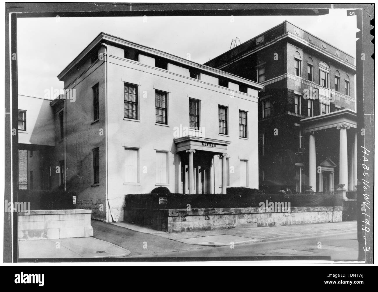 Photocopy of 1977 photograph (original negative lost) WEST FRONT AND ...