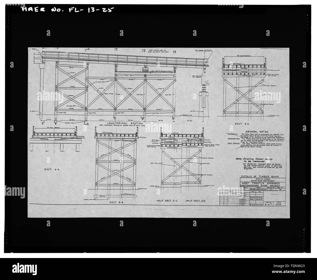 Timber ramp Black and White Stock Photos & Images - Alamy