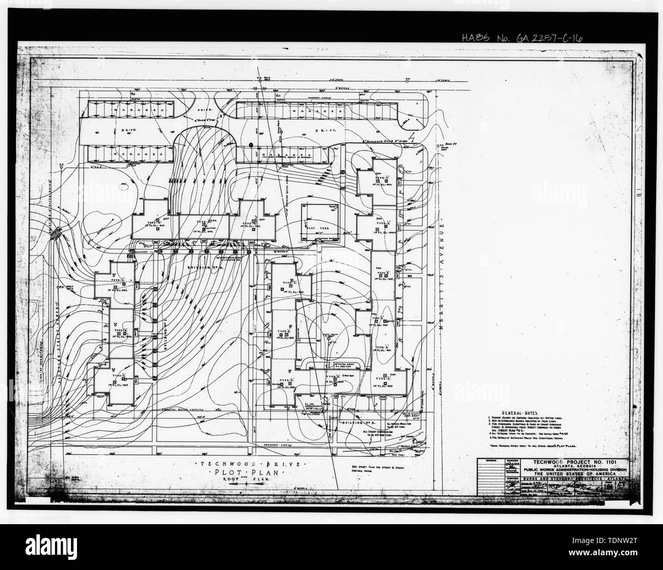Photocopy of Drawing (November 1934 Architectural Drawings by Burge and ...