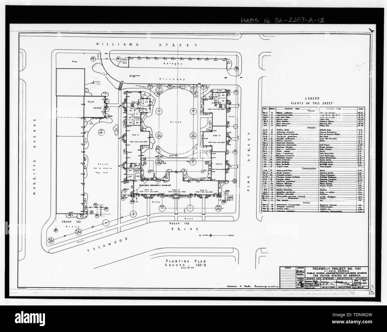 Photocopy of Drawing (November 1934 Architectural Drawings by Burge and ...