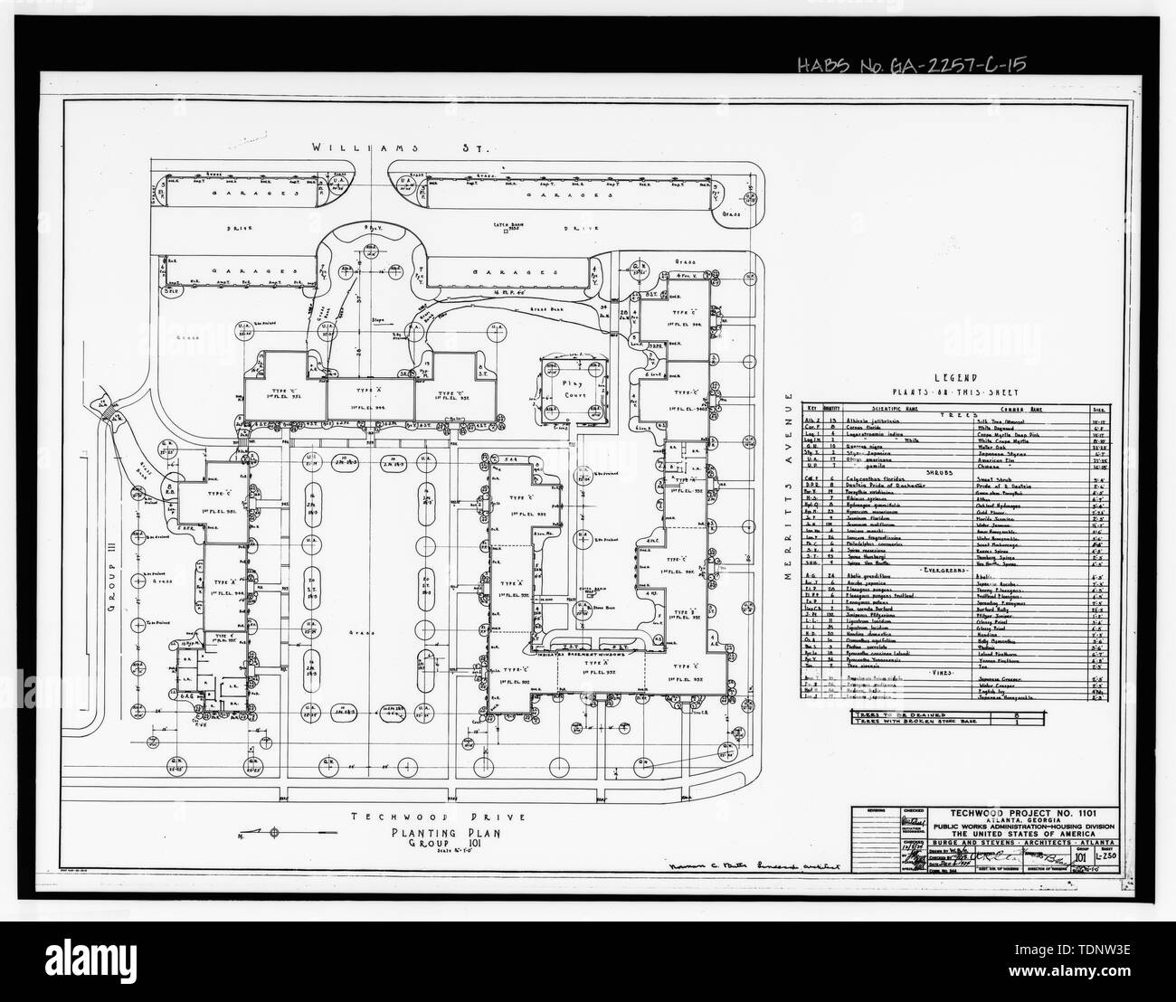 Photocopy of Drawing (November 1934 Architectural Drawings by Burge and ...