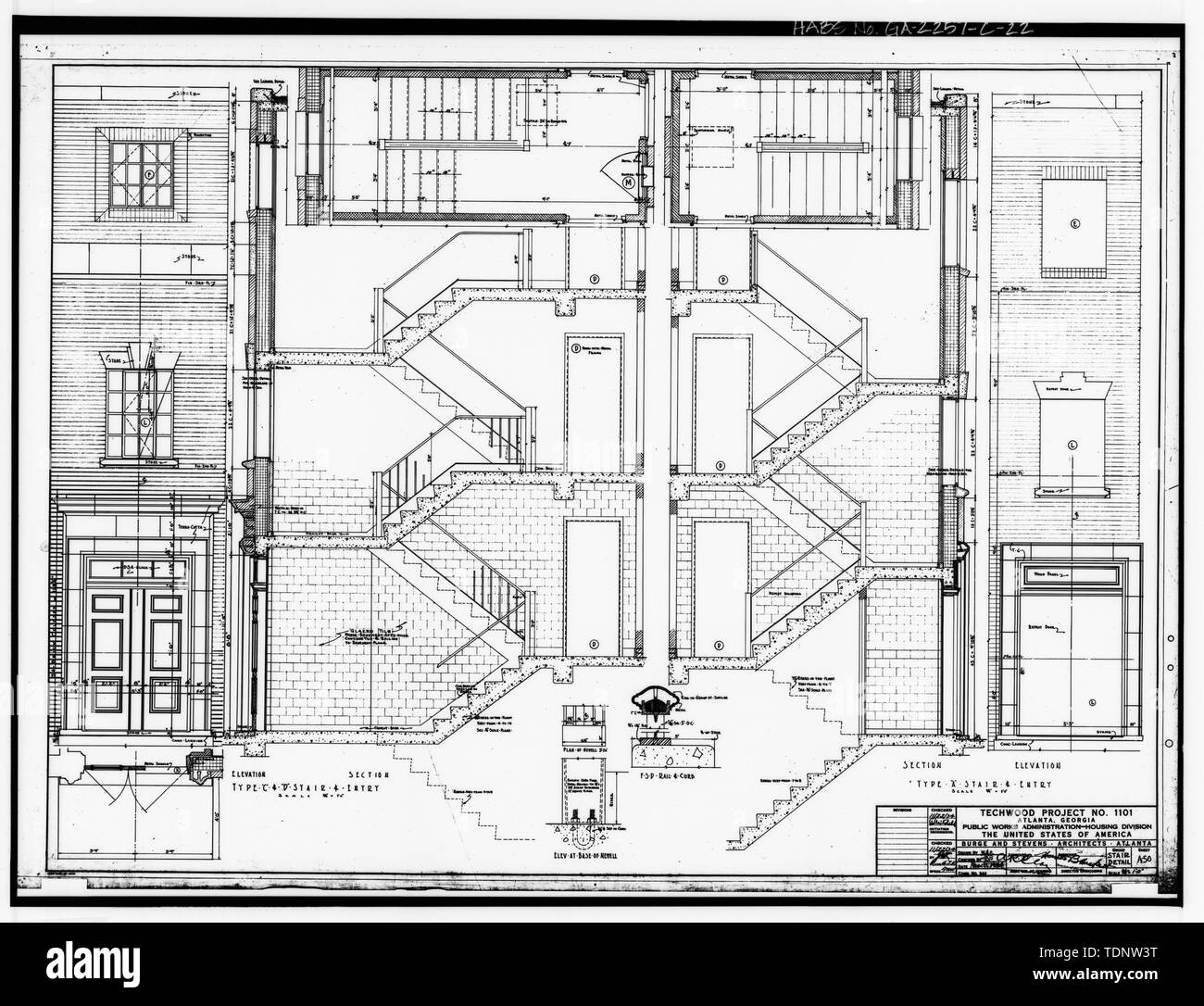 Photocopy of Drawing (November 1934 Architectural Drawings by Burge and ...