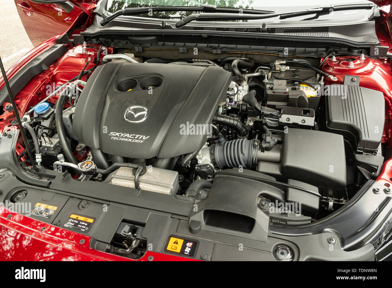 Hong Kong, China May, 2019 : Mazda6 Engine on May 2 2019 in Hong Kong ...