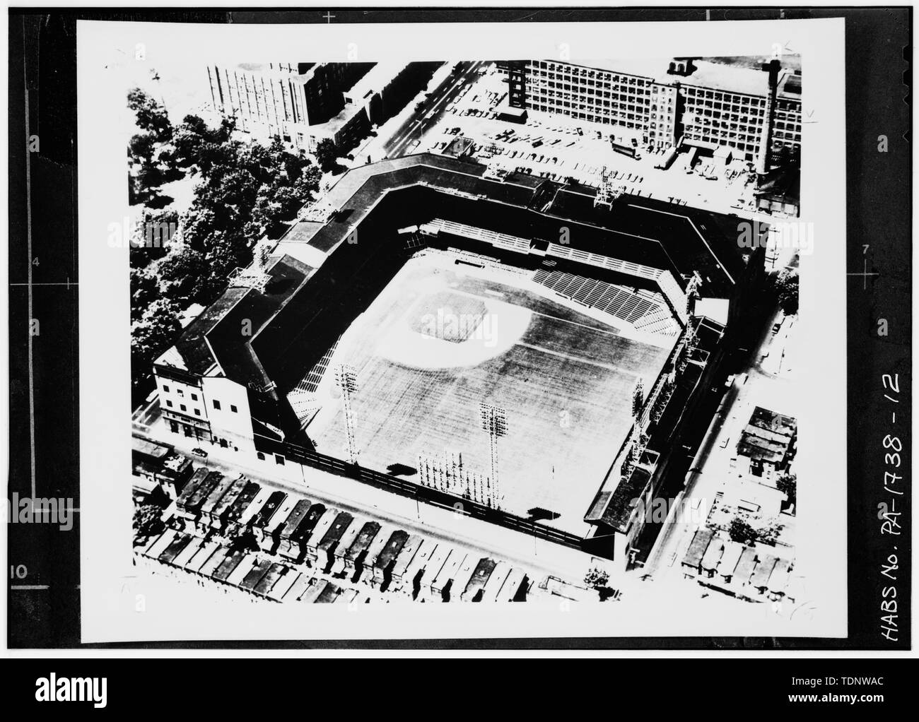 Photocopy of October 1970 photograph showing altered shape and physical ...