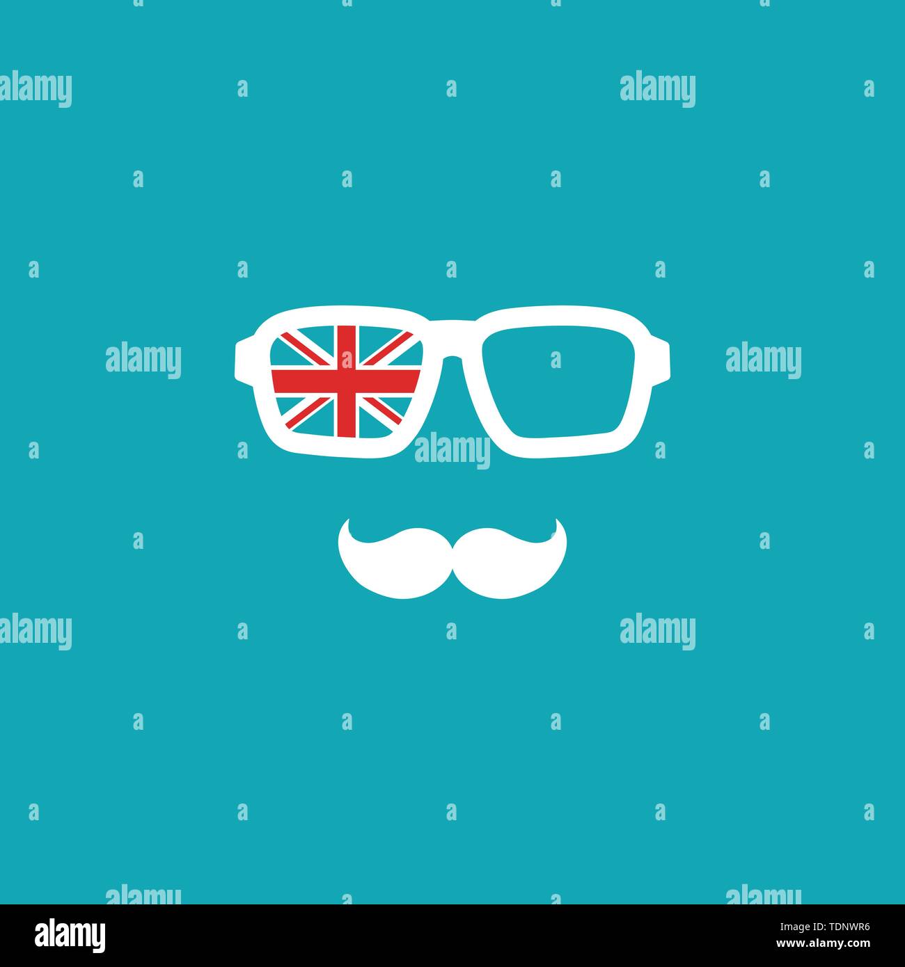 Study male head glasses Stock Vector Images - Alamy