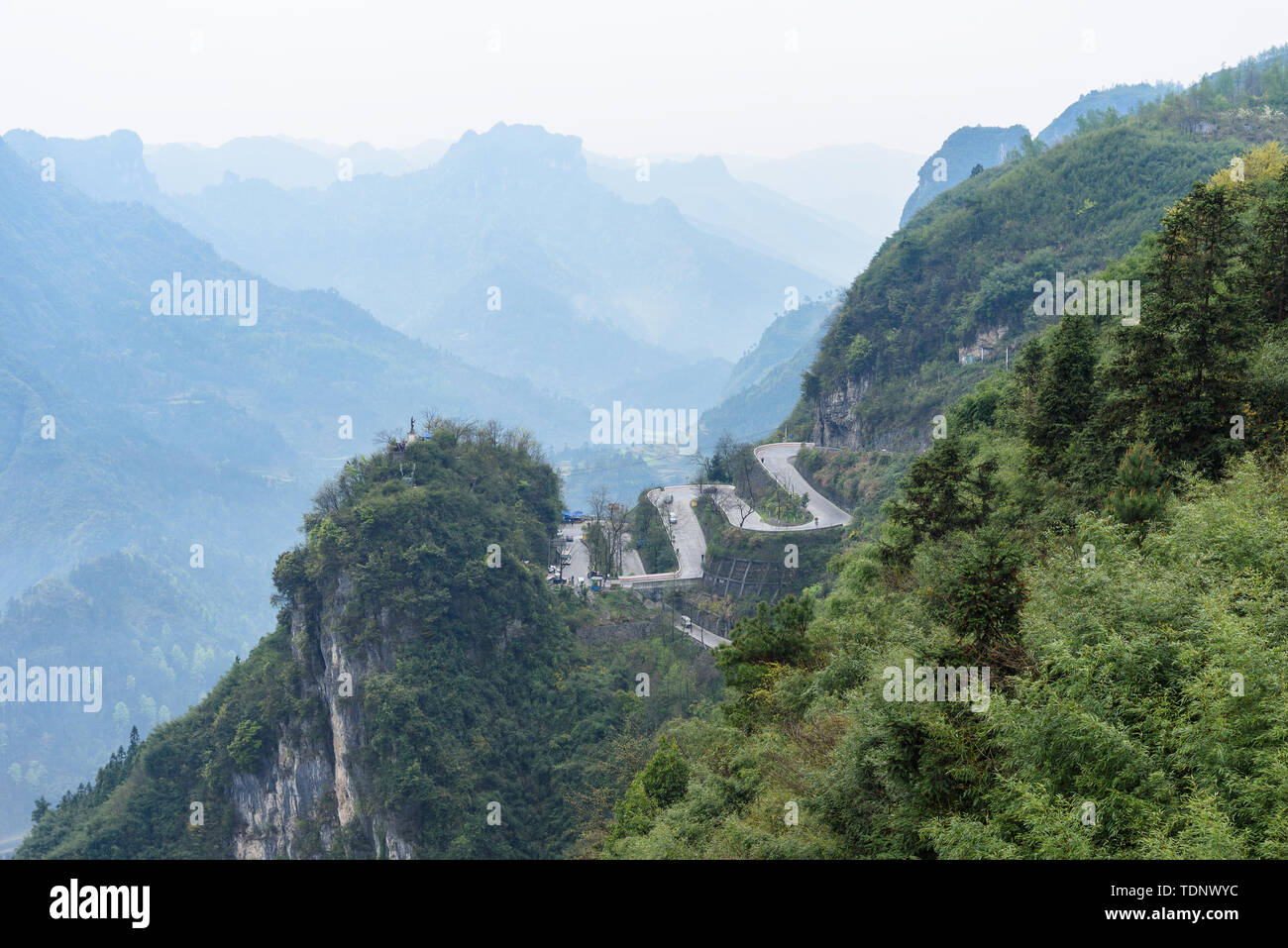 Aizhai suspension bridge hi-res stock photography and images - Alamy