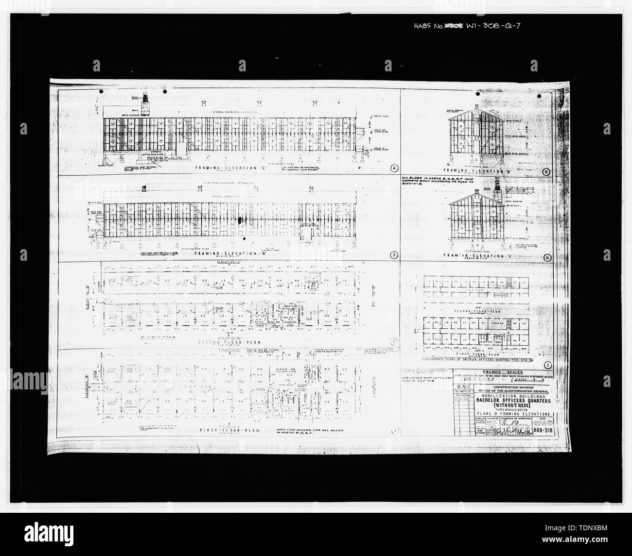 Photocopy of War Department drawing (original located at Fort McCoy ...