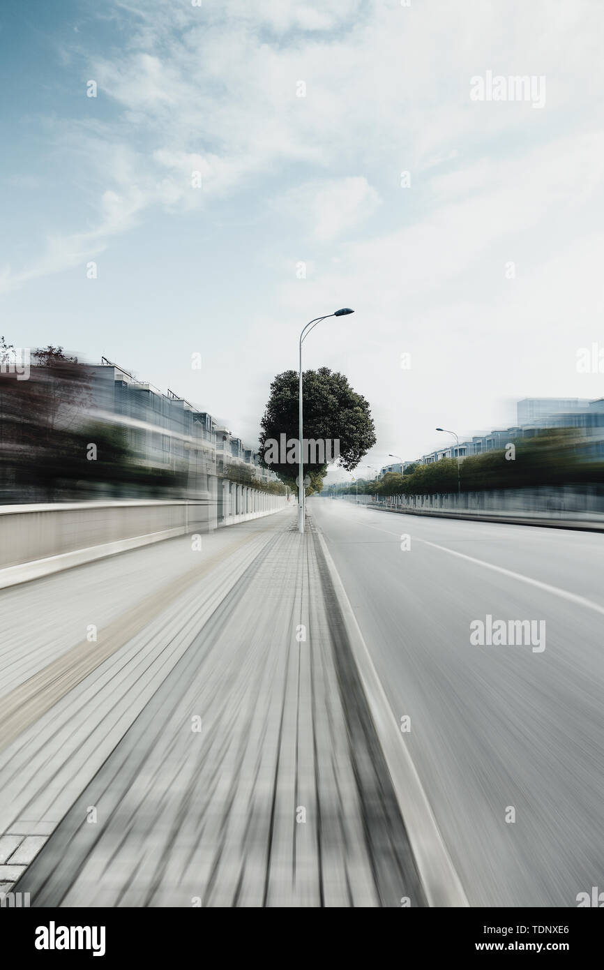 Modern urban fast road Stock Photo - Alamy