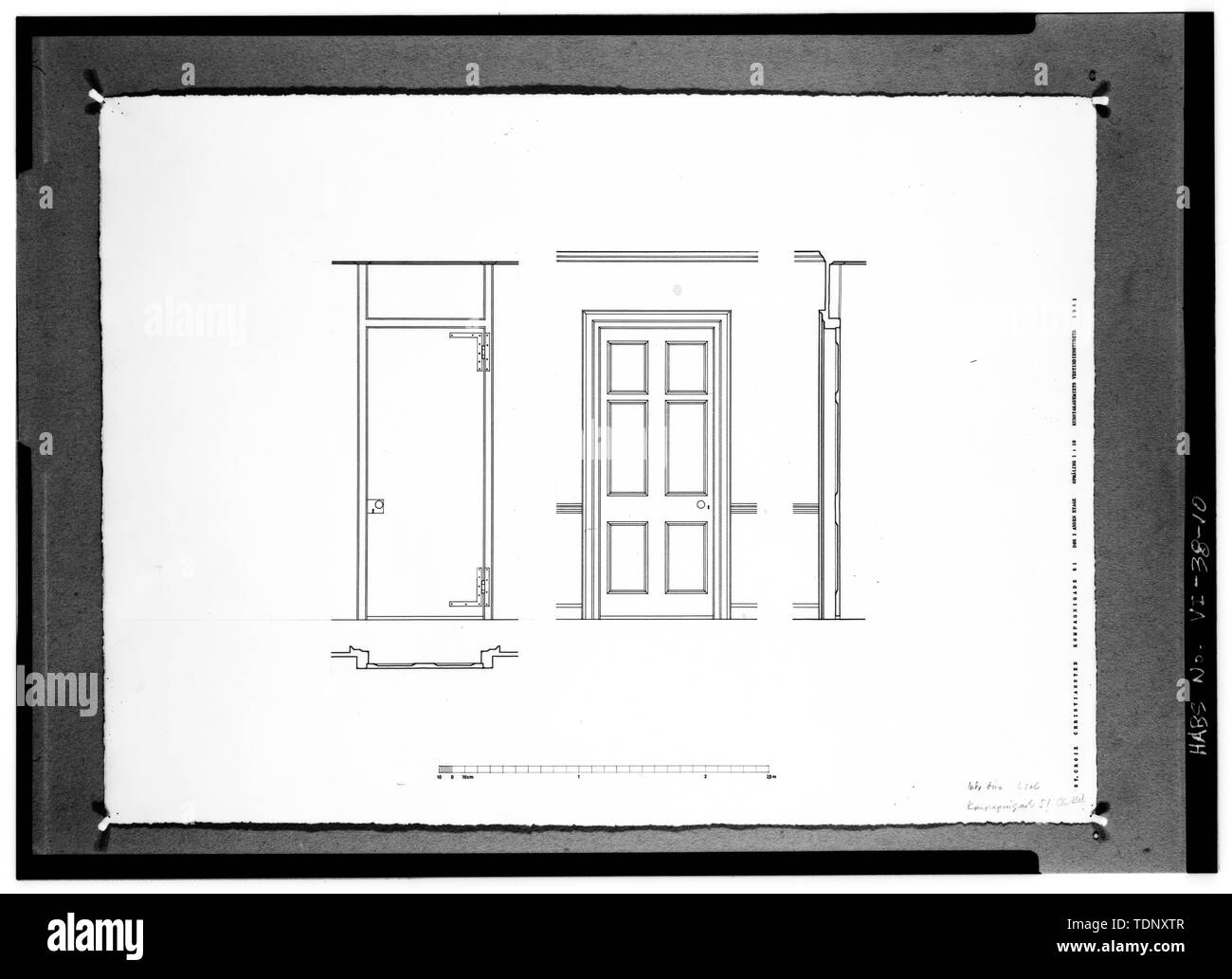 Features house designs and floor plans Black and White Stock Photos ...