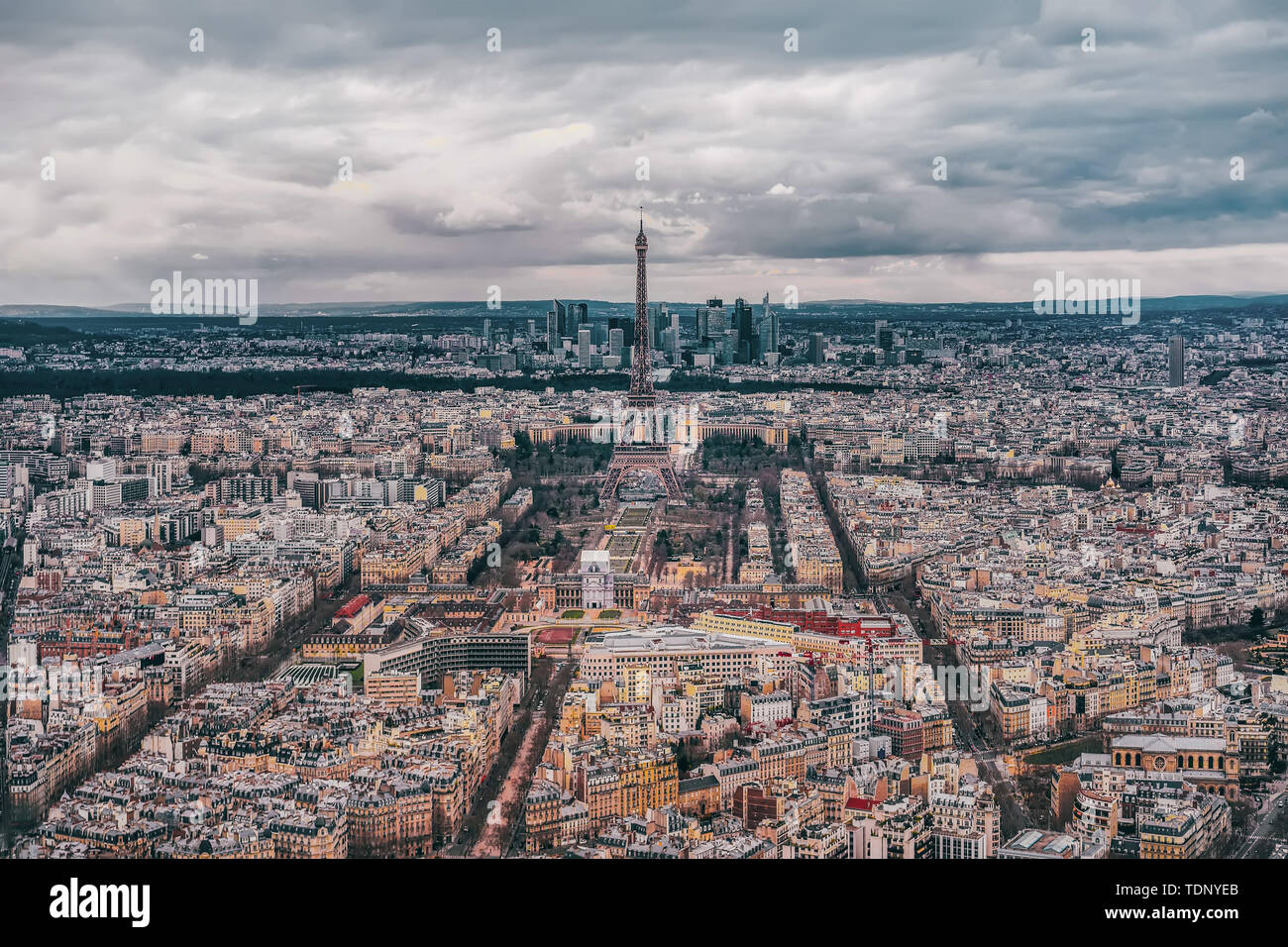 French and eiffel tower famous scenic spots hi-res stock photography ...