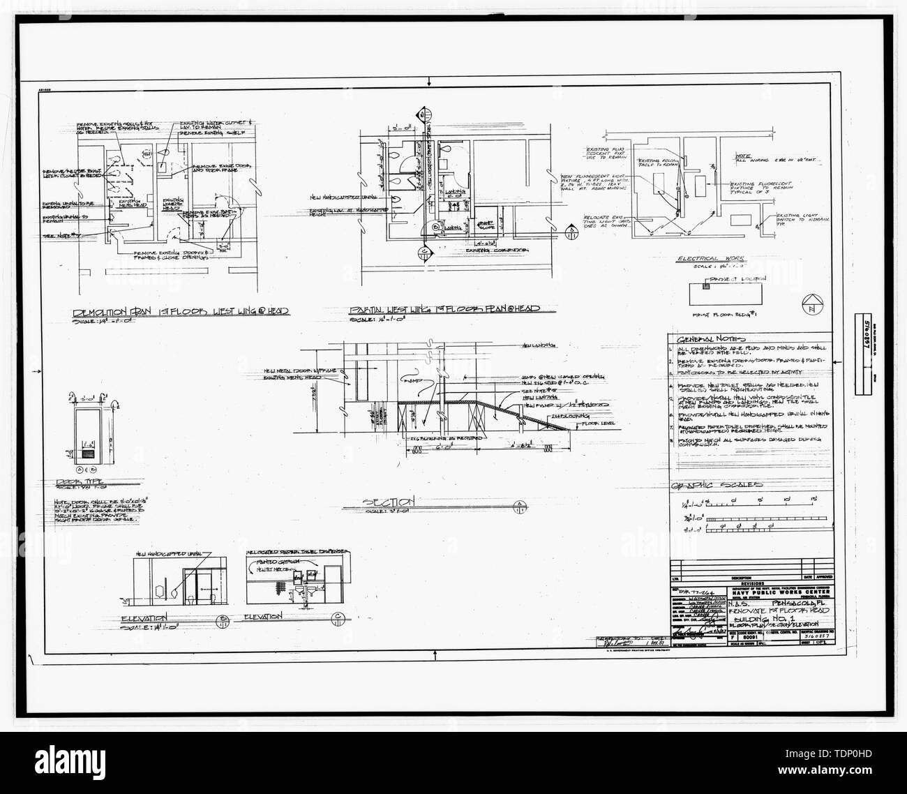 Photocopy of drawing (this photograph is an 8 x 10 copy of an 8 x 10 ...