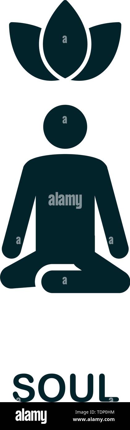 Soul icon symbol. Creative sign from mindfulness icons collection ...