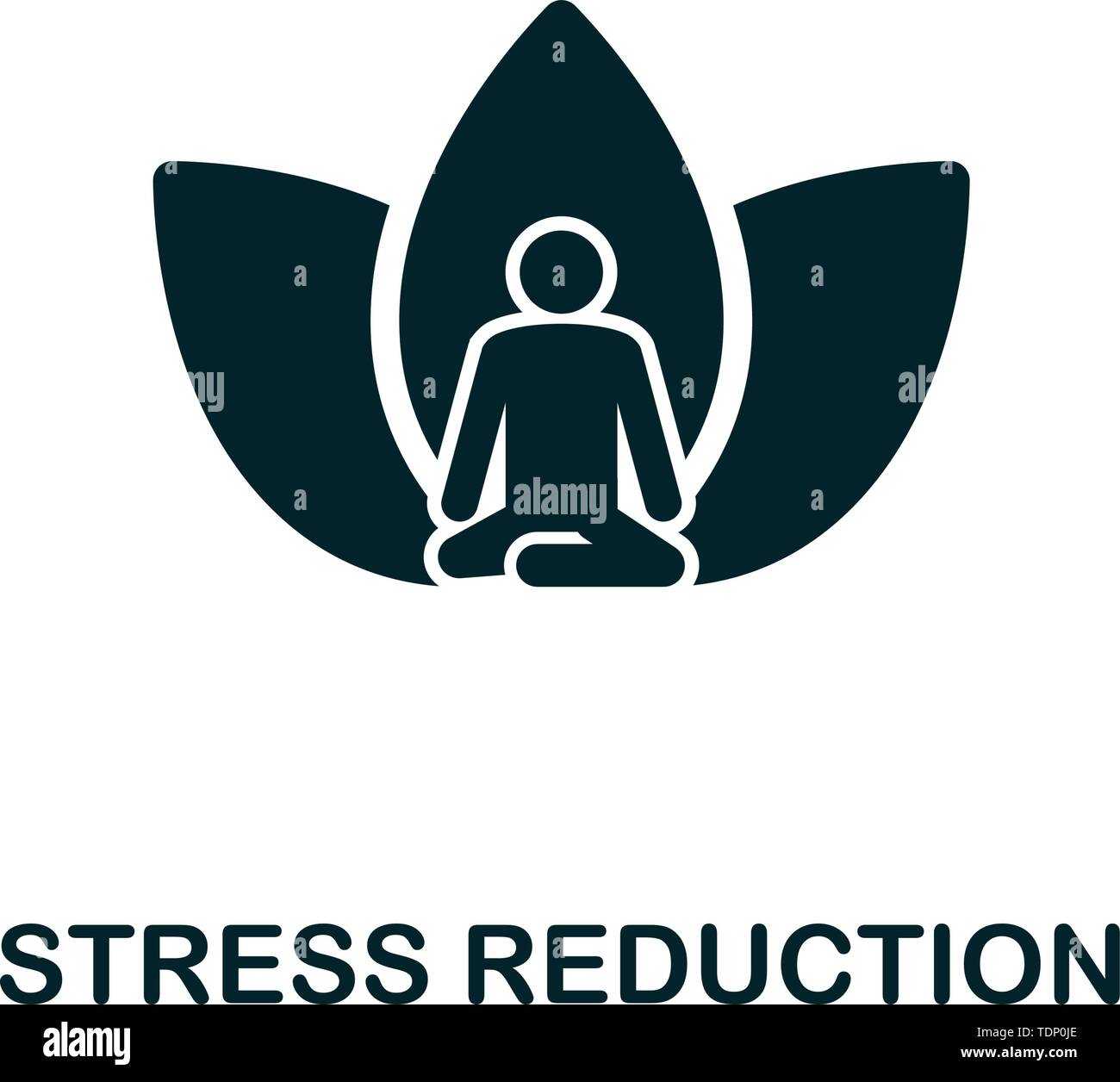 Stress Reduction icon symbol. Creative sign from mindfulness icons ...