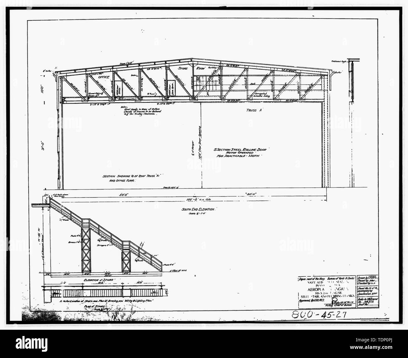 Photocopy of drawing (this photograph is an 8 x 10 copy of an 8 x 10 ...
