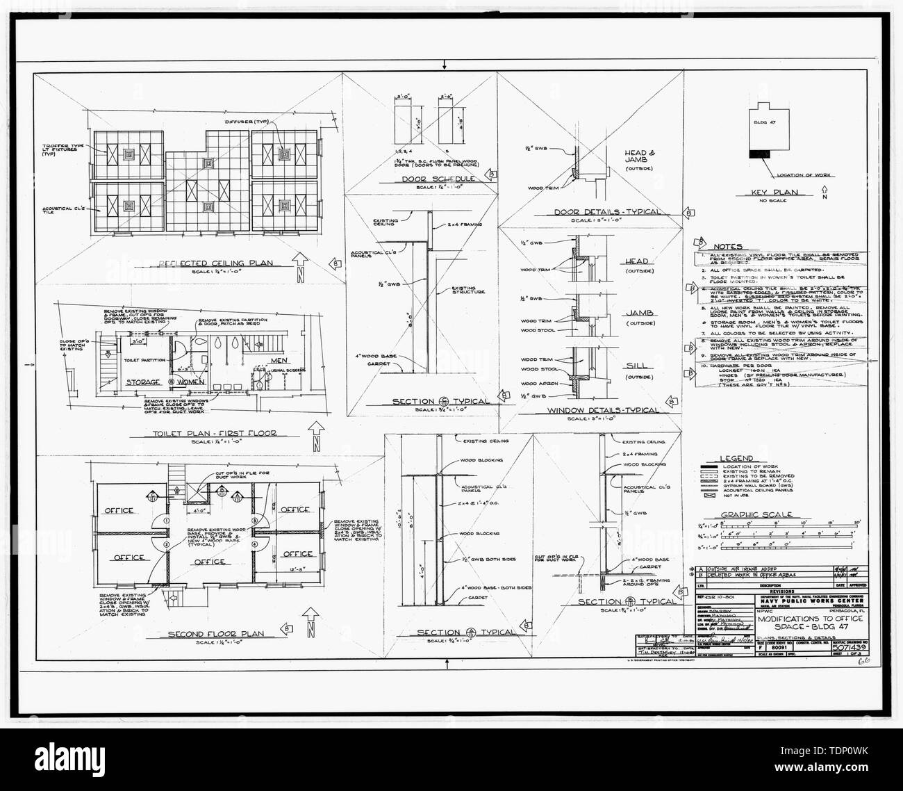 Photocopy of drawing (this photograph is and 8' x10' copy of an 8' x 10 ...