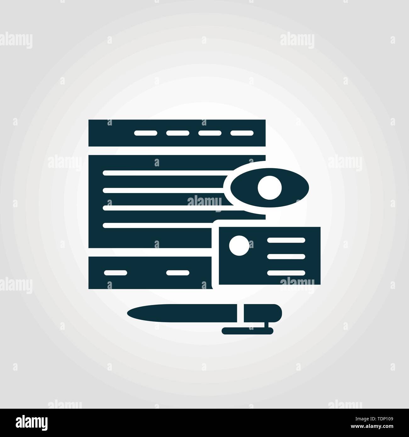 Branding vector icon symbol. Creative sign from advertising icons ...