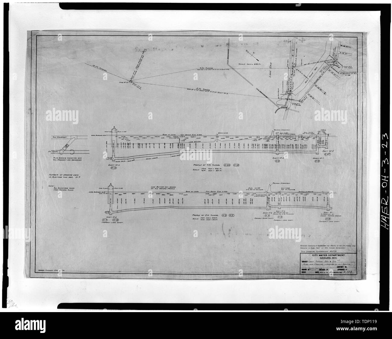Photocopy of drawing in files of Utilities Engineering Department in ...