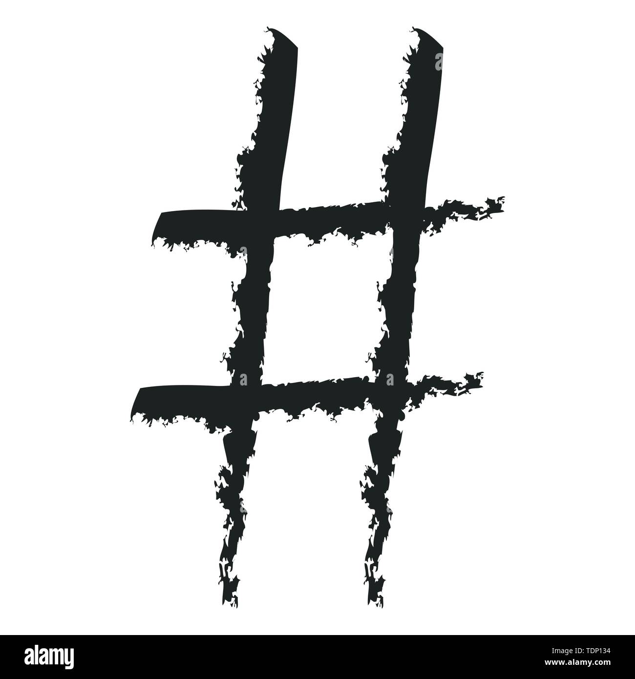 Hashtag icon. Simple element illustration. Hashtag symbol design from ...