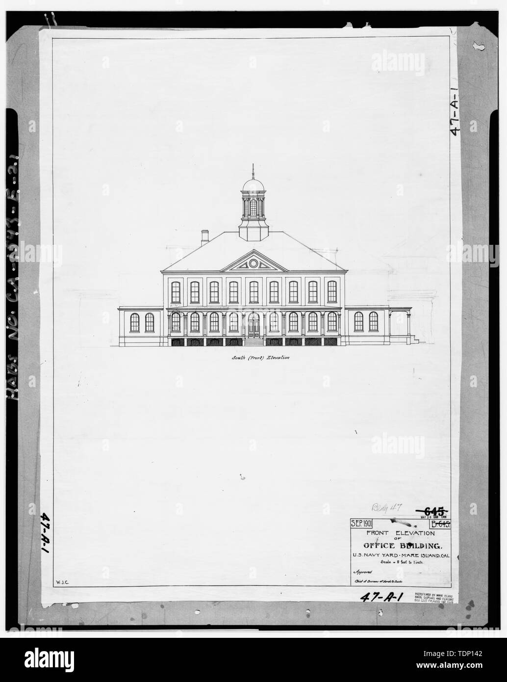 Photocopy of drawing located at National Archives, San Bruno ...