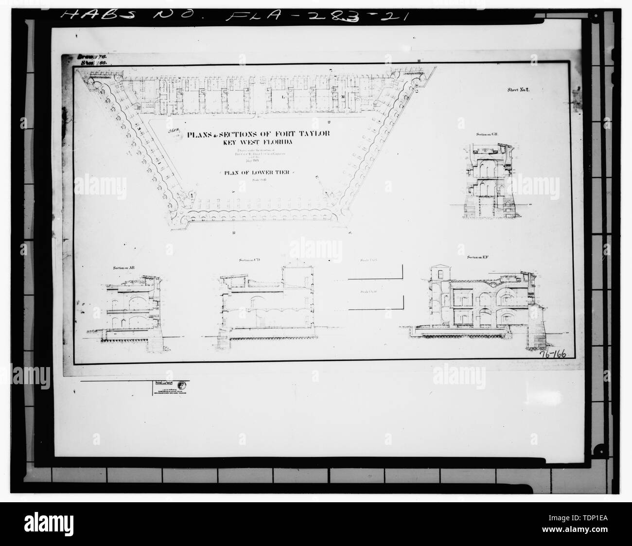 Photocopy of drawings from National Archives G.W. Popp, delineator. May ...