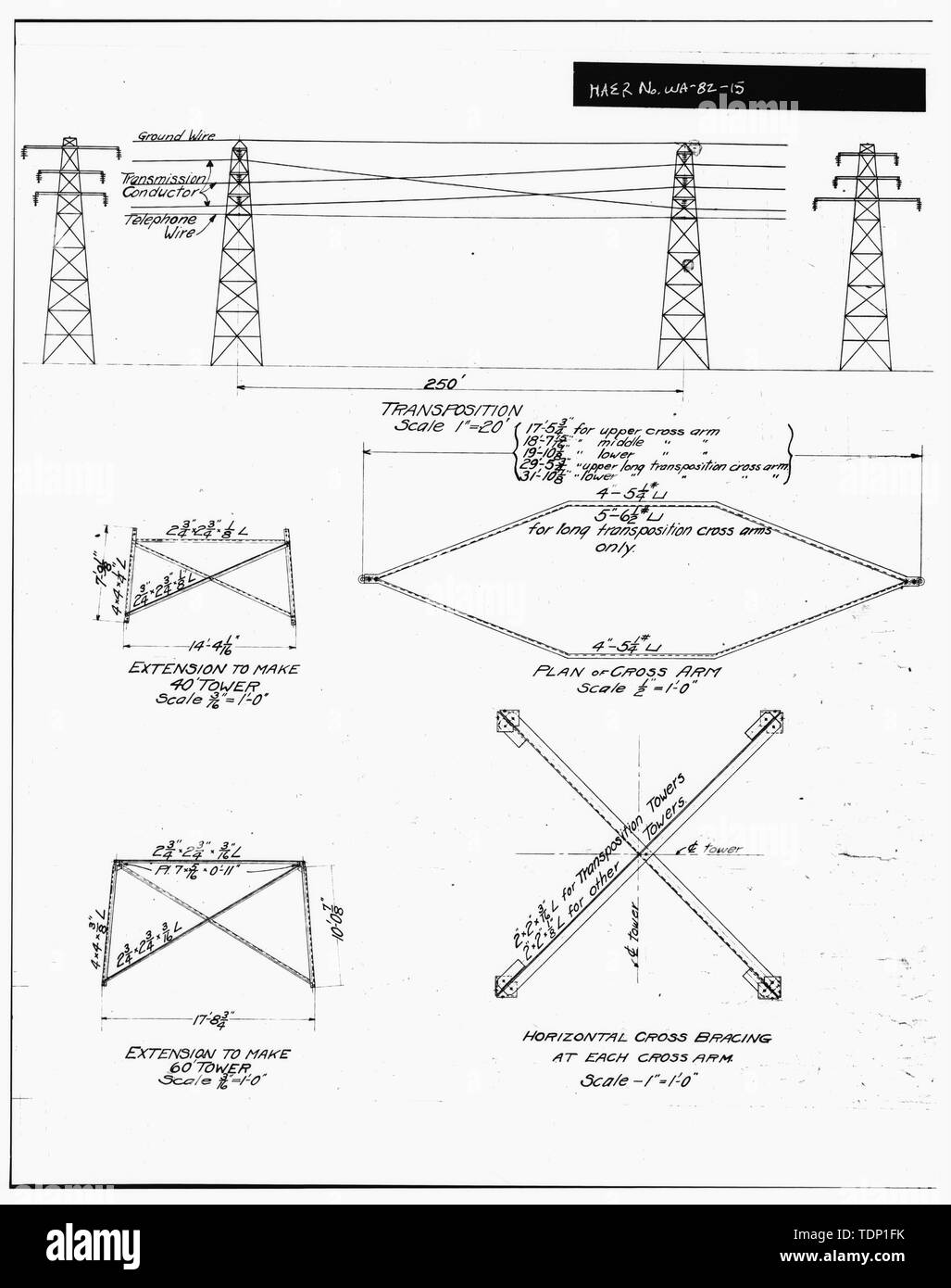 Photocopy of engineering drawing (original drawing located in WWP ...