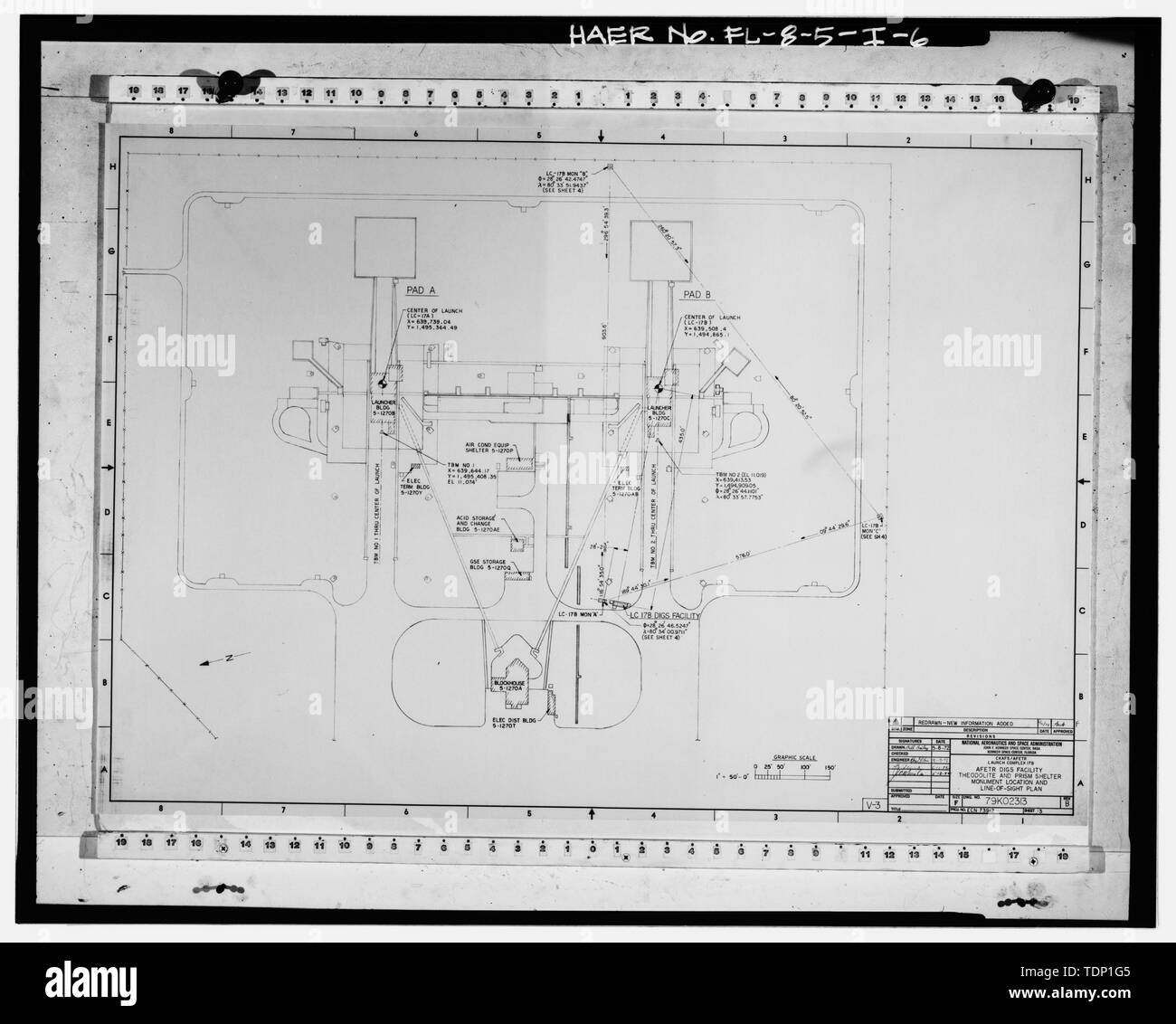 Photocopy of engineering drawing. AETR DIGS FACILITY THEODOLITE AND ...