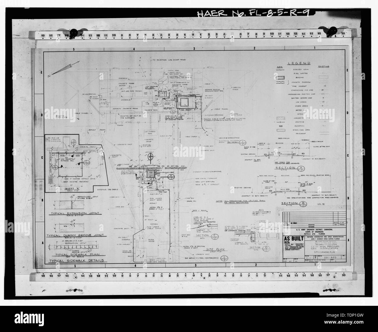 Photocopy of engineering drawing. LC 17 HIGH PRESSURE GAS INSTALLATION ...