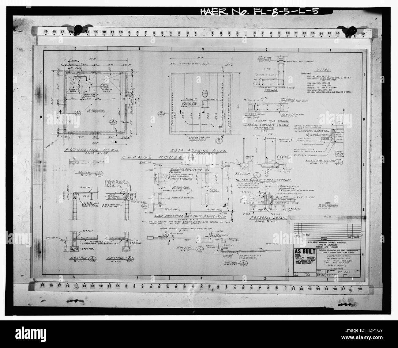 Photocopy of engineering drawing. LC-17 HIGH PRESSURE GAS INSTALLATION ...