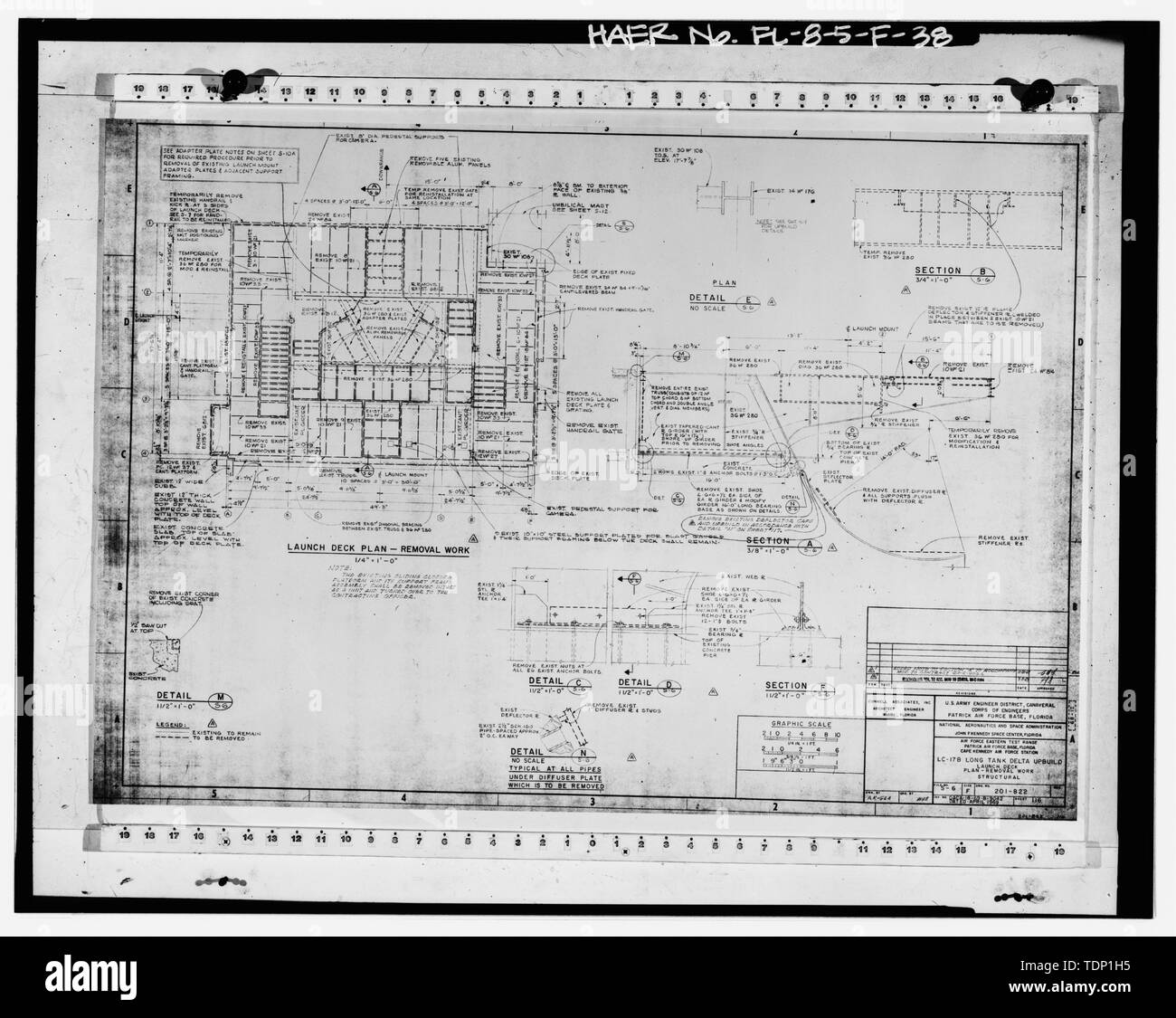 Photocopy of engineering drawing. LC-17B LONG TANK DELTA UPBUILD LAUNCH ...