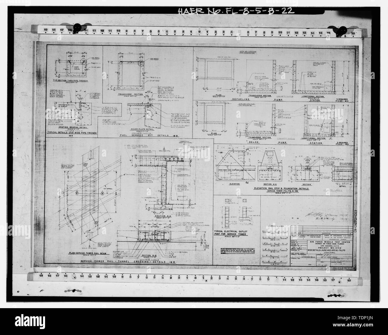Photocopy of engineering drawing. PROJECT WS-315A- MISCELLANEOUS ...