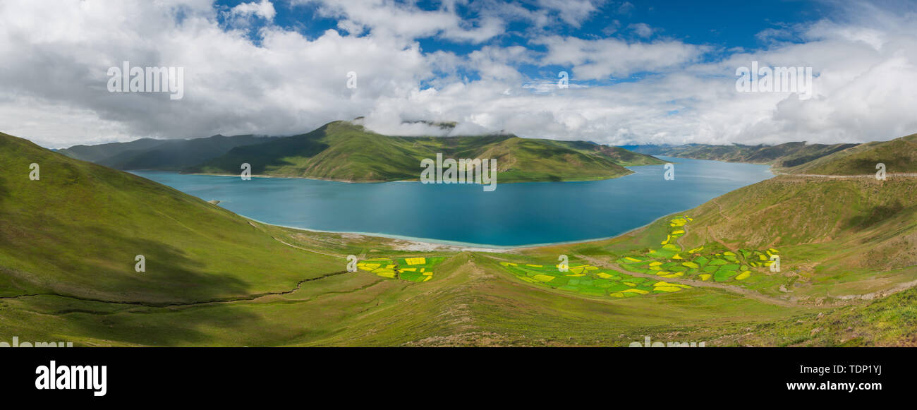 Summer panorama of Yanghu Lake Stock Photo - Alamy