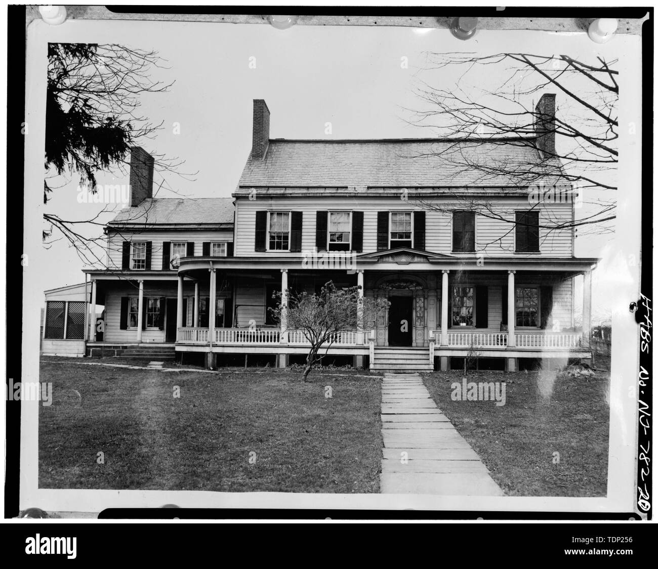 Photocopy of historical photograph VIEW OF EAST ELEVATION, SHOWING ...