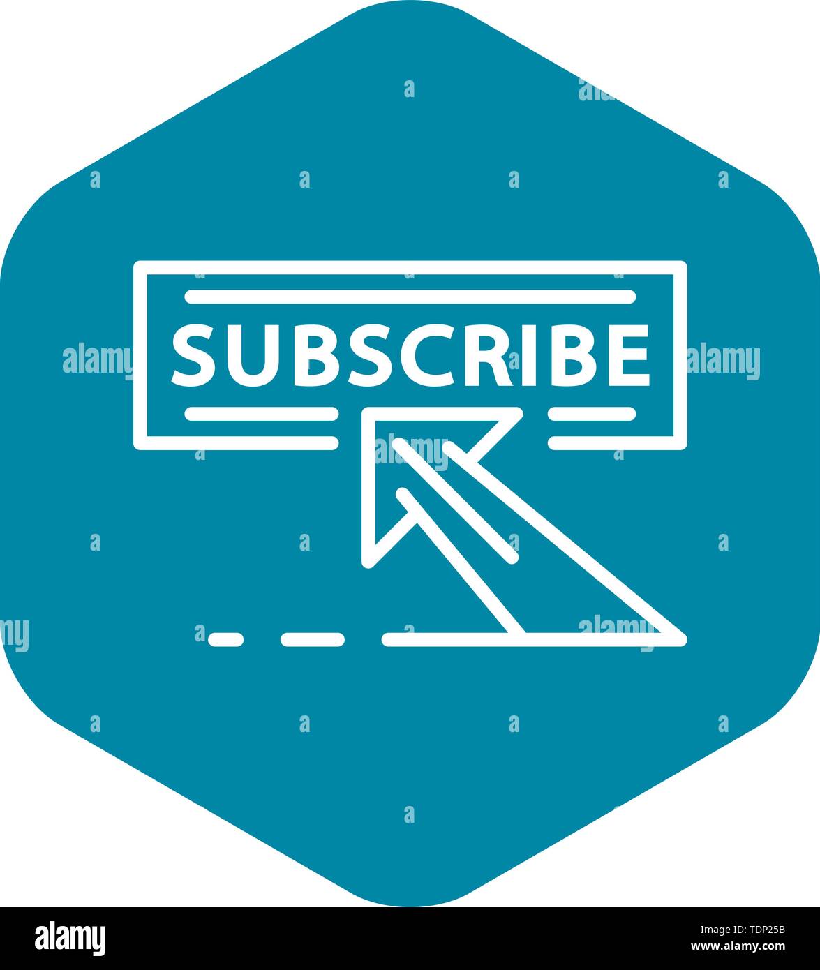 Like dislike icon subscribe button hi-res stock photography and images ...