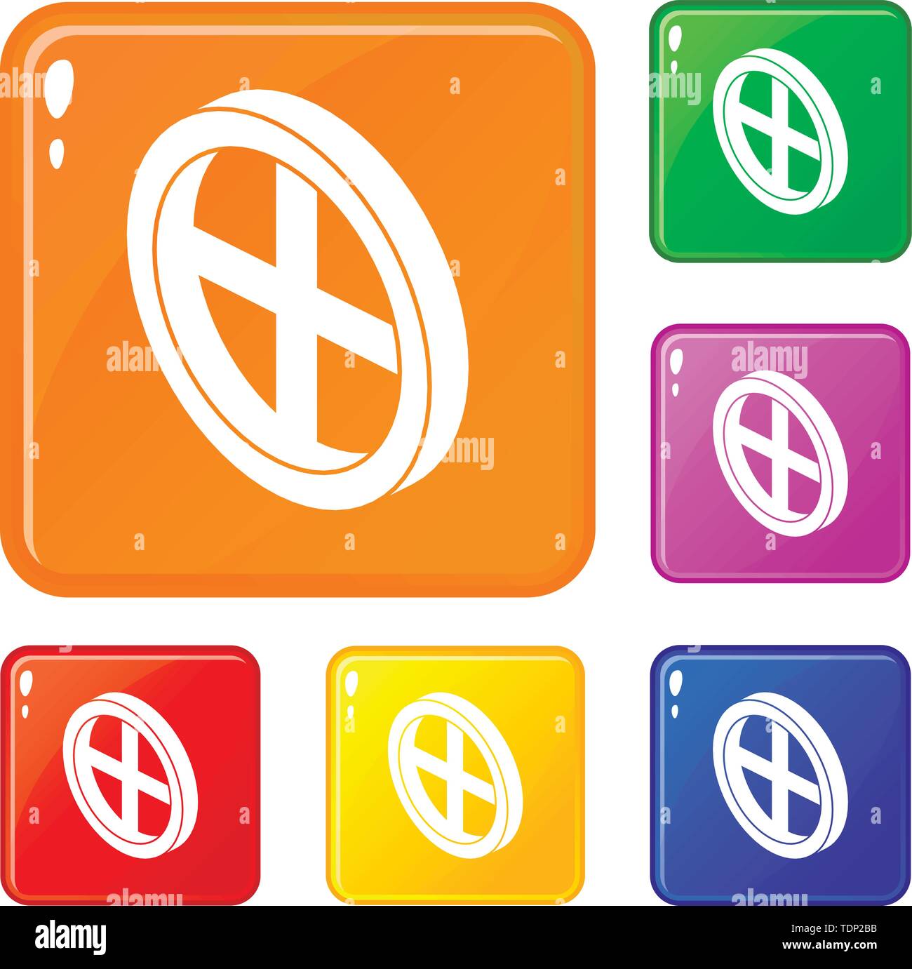 Roof window frame icons set vector color Stock Vector Image & Art - Alamy