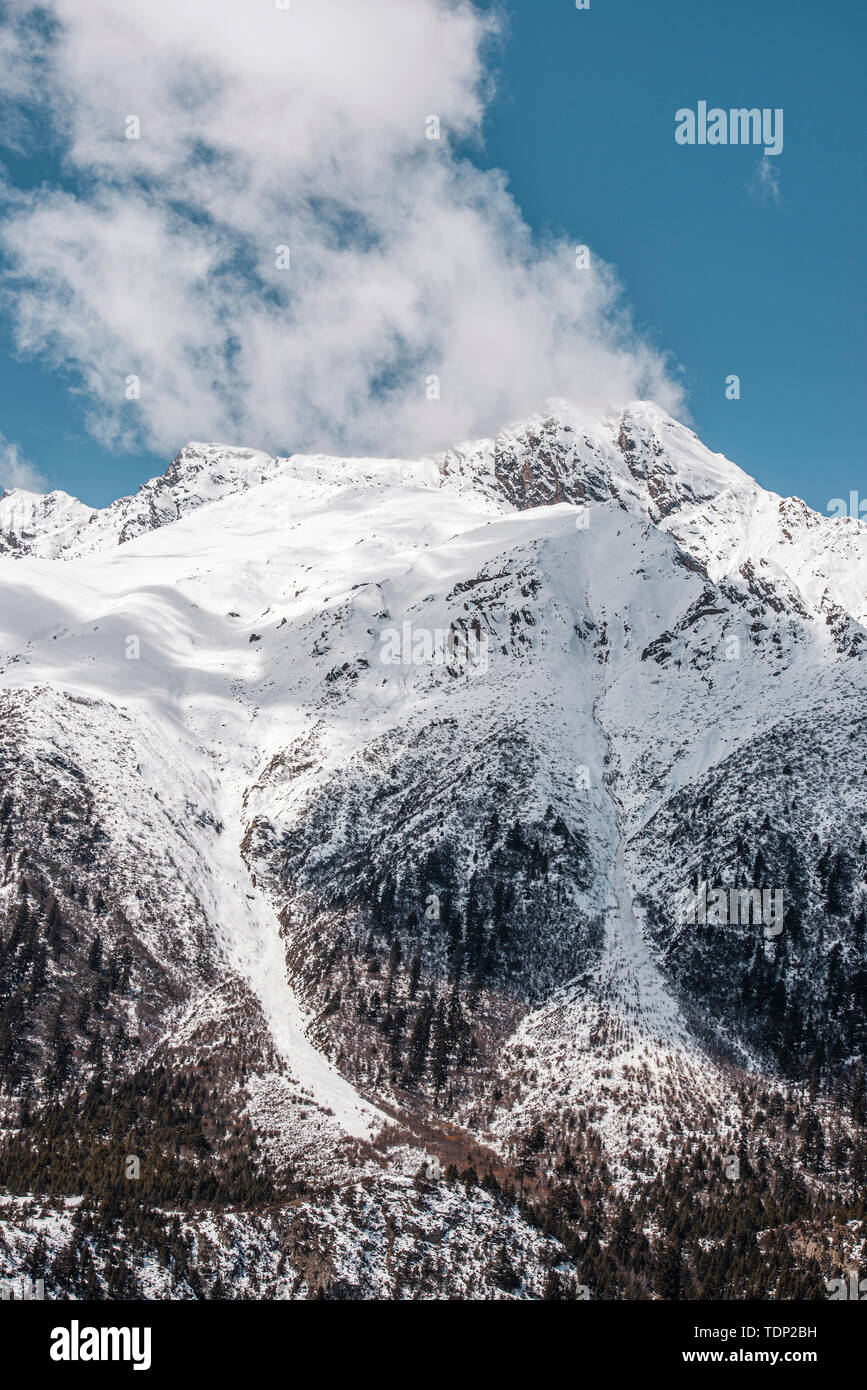 The scenery of Bajuku Lianwu Lake in Changdu, Tibet Stock Photo - Alamy
