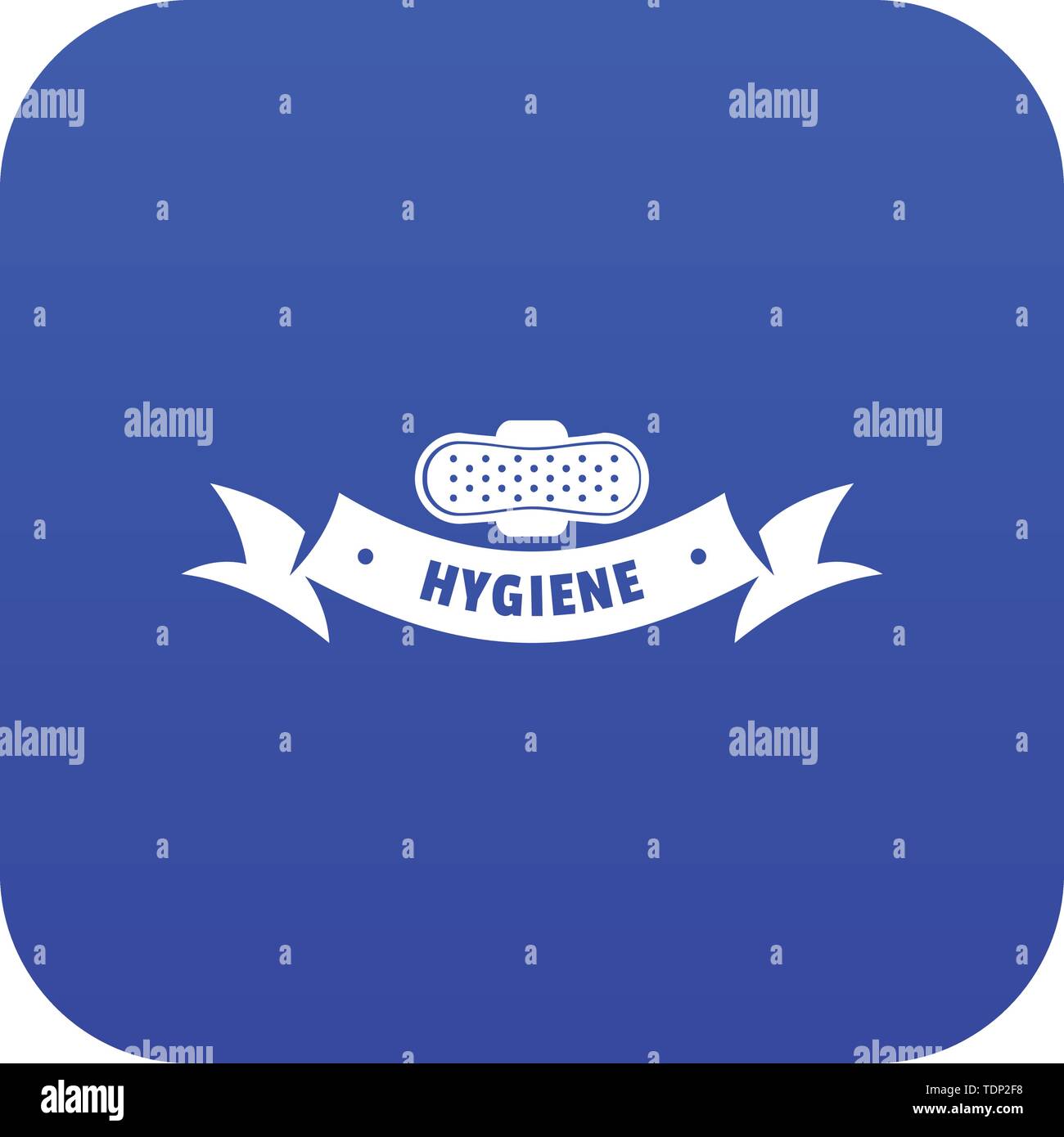Hygiene wound icon blue vector Stock Vector Image & Art - Alamy
