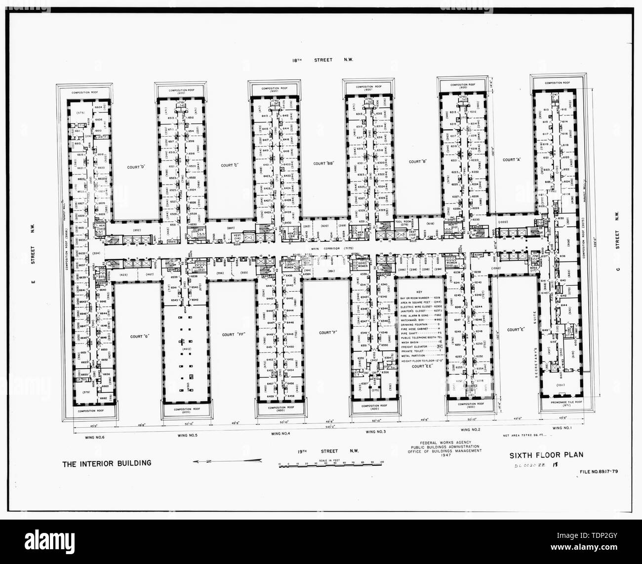 Photocopy of measured drawing (from National Record Center, Suitland ...