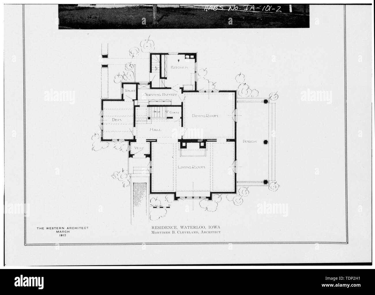 Photocopy of measured drawing (from Western Architect, Vol. 18, No. 3 ...