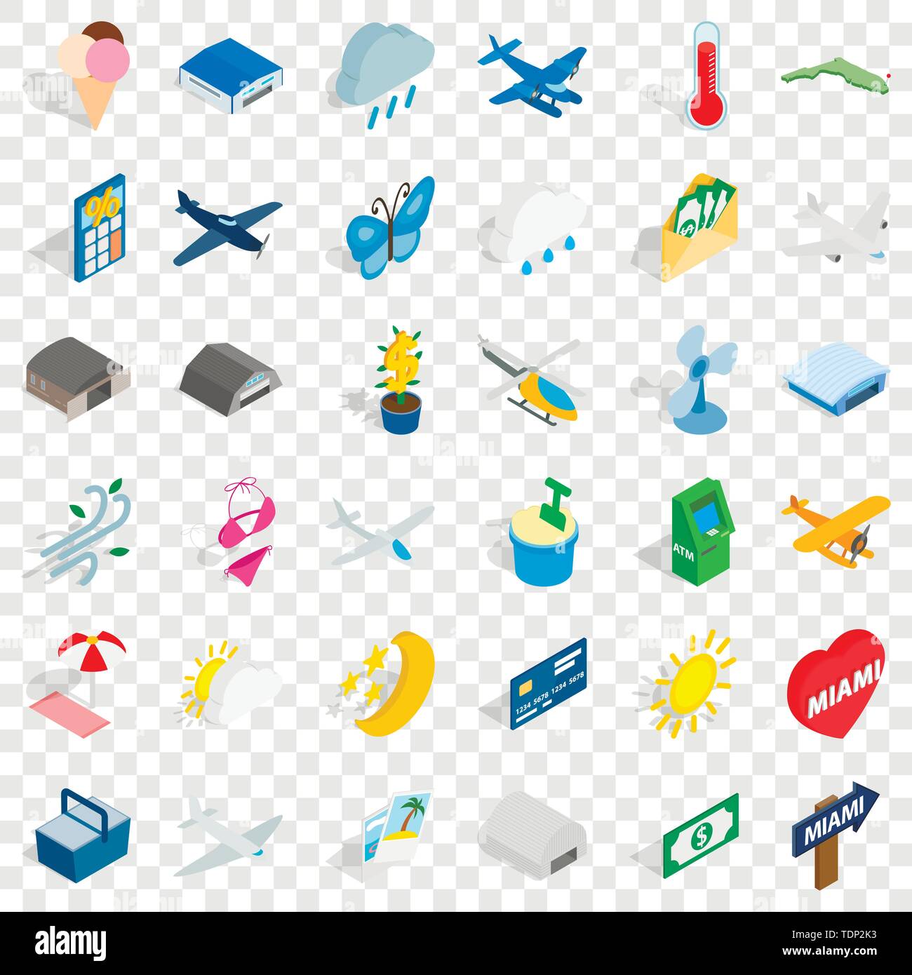 Travel icons set, isometric style Stock Vector Image & Art - Alamy