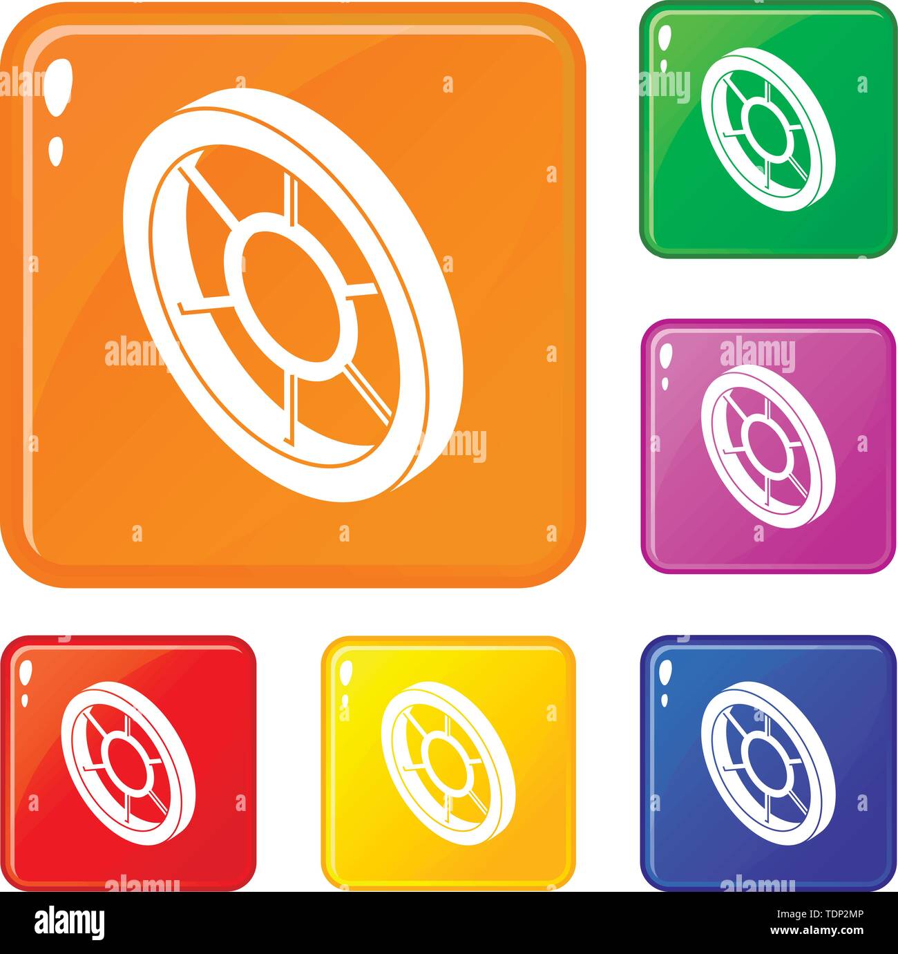 Round window frame icons set vector color Stock Vector Image & Art - Alamy