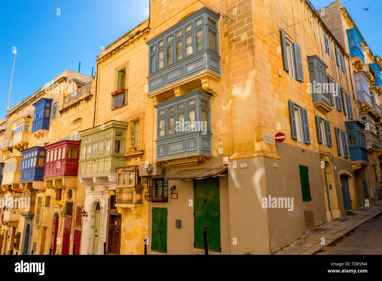 Traditional maltese wooden balconies and windows hi-res stock ...