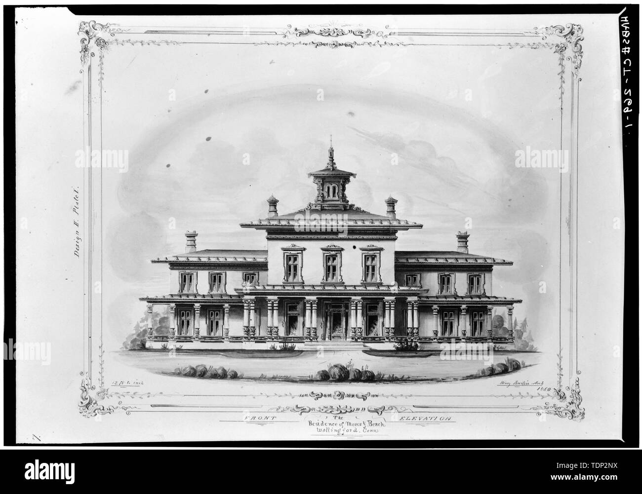 Photocopy of measured drawing (original drawing in the possession of ...